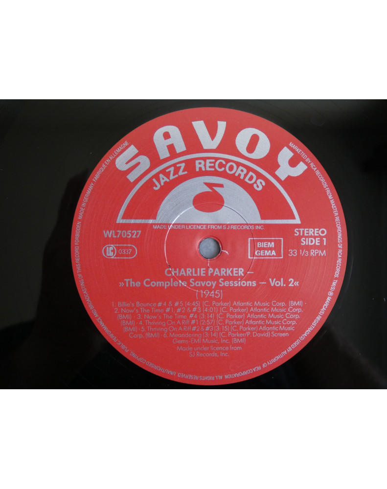 CHARLIE PARKER - The Complete Savoy Sessions Volume 2 (1945)